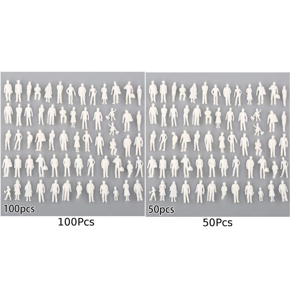 Figures Model Miniature Figures Miniature Model Railway Train 50/100Pcs ...