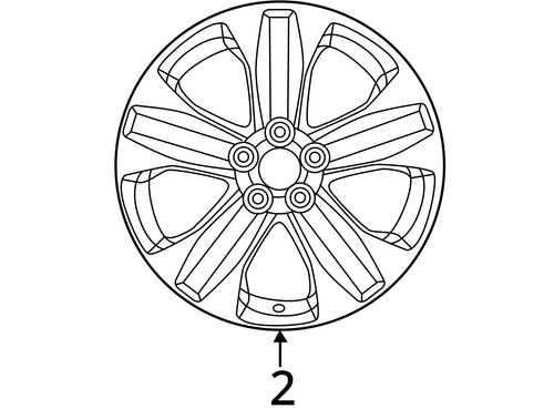 Factory OEM 18" Wheel Fits 2020-2024 TOYOTA HIGHLANDER XLE 426110E530 ...