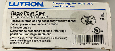 Lutron Radio Power Saver Infrared Ceiling Occupancy Senser ULRF2-OCR2B ...