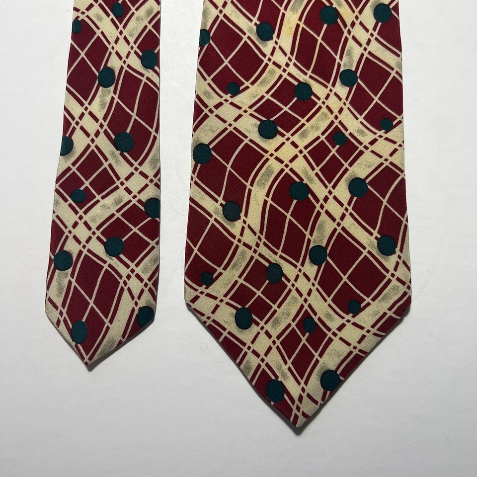 Hugo Boss Tie Men's Geometric 100% Silk Necktie Handmade In Italy | eBay UK