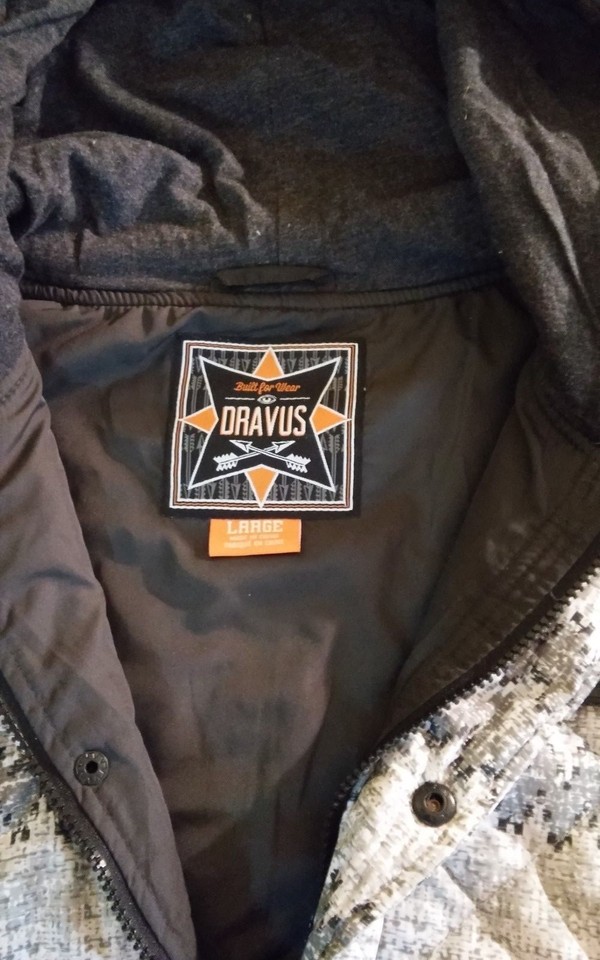 Dravus Mens sz L Gray Zig Zag Pattern Hooded Jacket | eBay