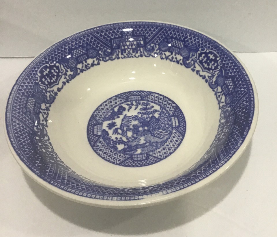 Vintage Willow Ware by Royal China Blue Willow Dinnerware Set Service ...
