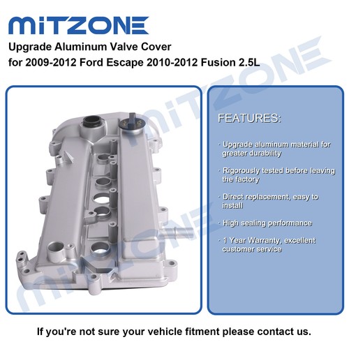 Upgrade Aluminum Valve Cover for 2009-2012 Ford Escape 2010-2012 Fusion ...