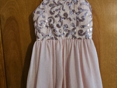 Amy Byer Kids Girls pink sequin Special Occasion Dress Size 12 barbie ...