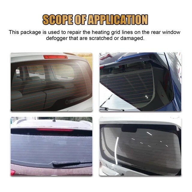 Car Rear Window Defogger Heater Grid Lines Repair Kit For Scratched ...