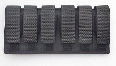 Six /6 Magazine Pouch - 9MM / 40 S&W / 45 ACP Double Stacked Magazines ...