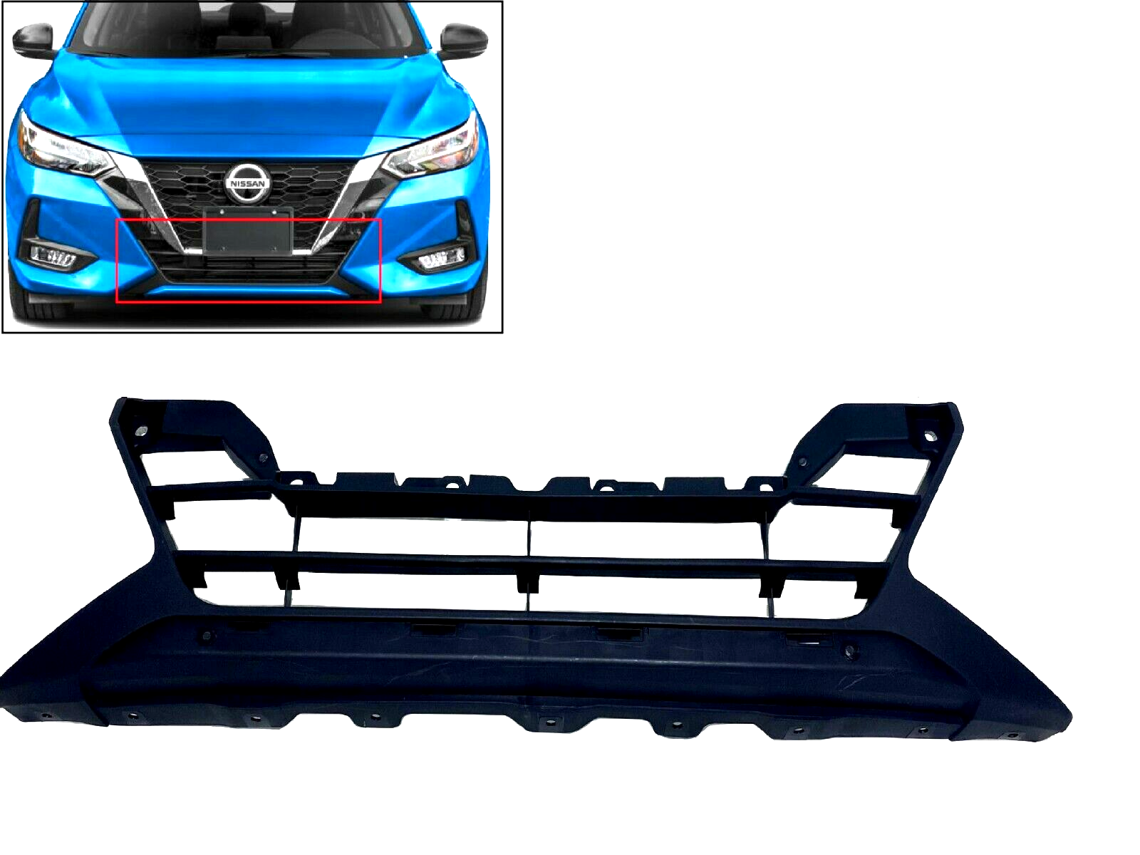 Fits 2020-2023 Nissan Sentra Grille Front Bumper Lower Grille 62254 ...