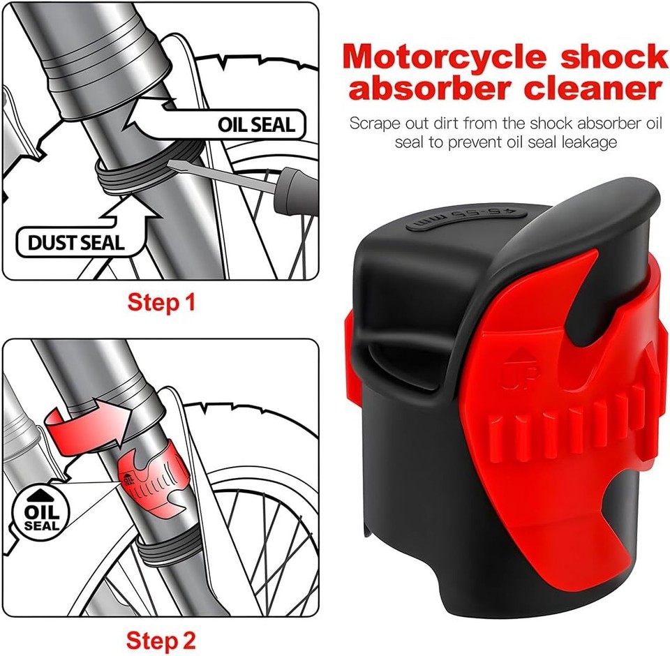 Front Fork Seal Cleaning Tool Motorcycle Dirt Bike Fork Shock Repairing ...
