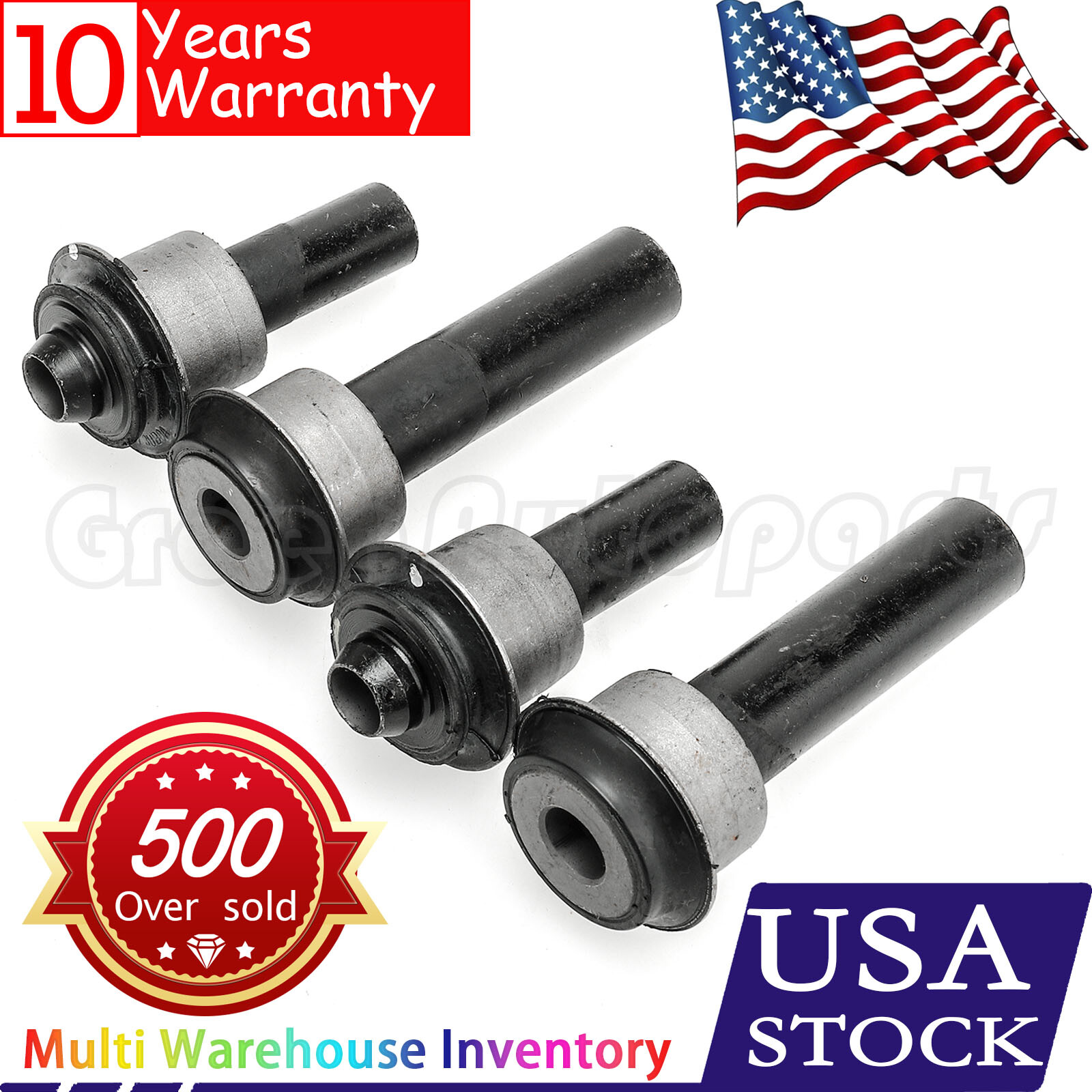 4PCS Front Subframe Crossmember Bushings Kit Durable Fits 08-15 Nissan ...