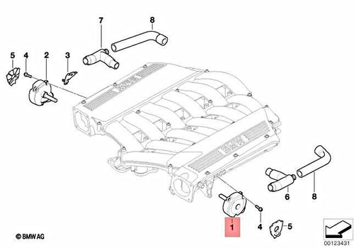 Genuine BMW E65 E66 E67 RR1 RR1N RR3 Crankcase Vent Valve OEM ...