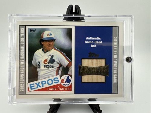 2002 Topps Archives #TBR-GC Gary Carter Bat Relics Montreal Expos | eBay