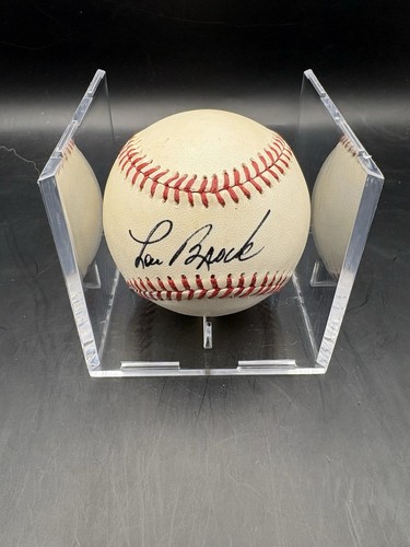 Lou Brock Signed Baseball JSA COA/LOA Hall of Fame Autograph ONL Ball ...