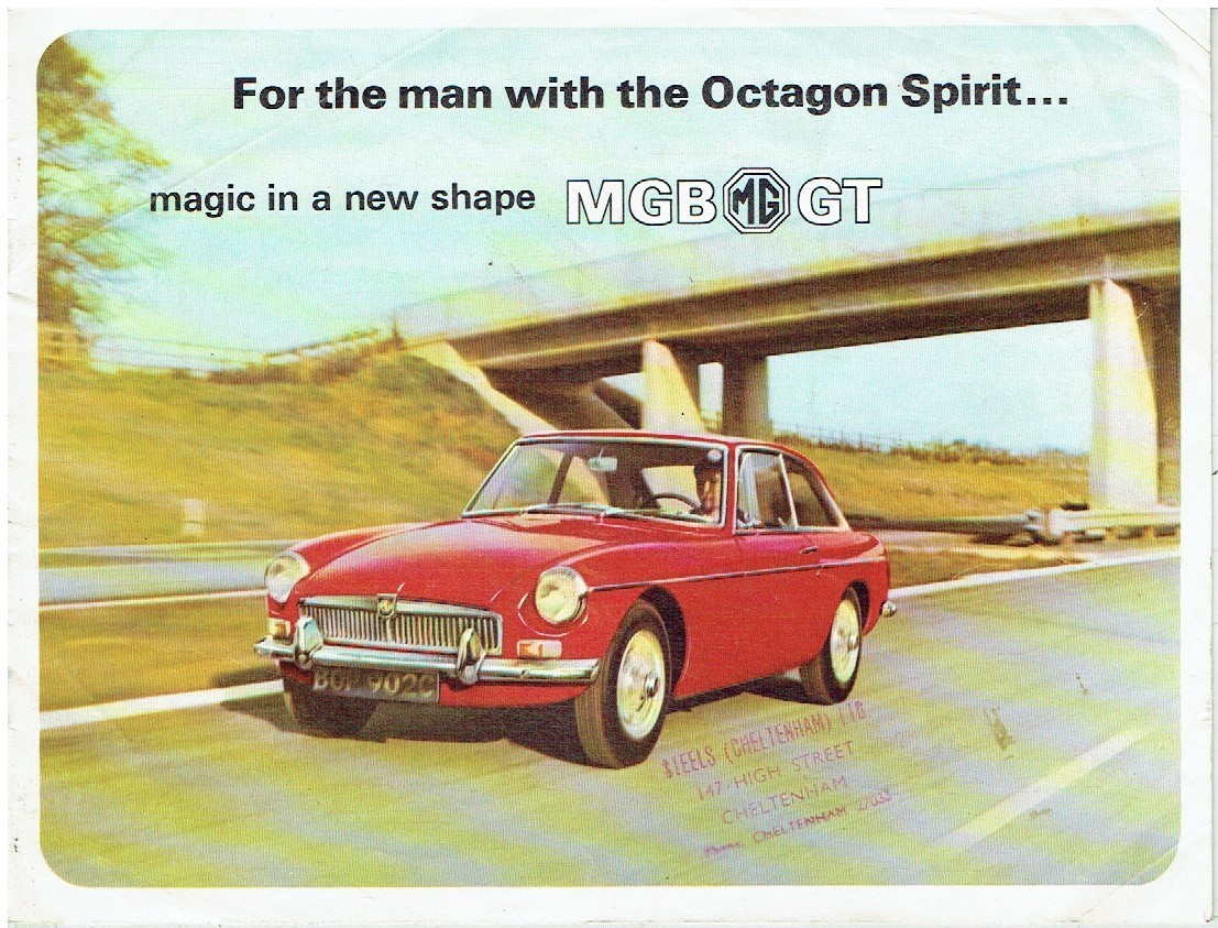 MG MGB GT COUPE ORIGINAL DEC 1965 FACTORY UK SALES BROCHURE | eBay UK