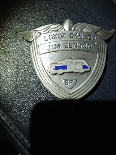 San Francisco Luxor Cab Company Employee Chauffeur Taxi Driver Badge | eBay