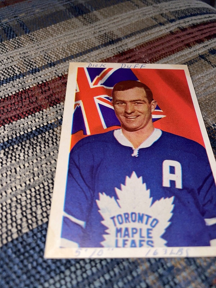 1963-64 PARKHURST NHL HOCKEY CARD DICK DUFF TORONTO MAPLE LEAFS AHL OHA ...