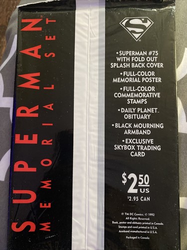 Superman Comic UNOPENED! Memorial Set 1992 | eBay