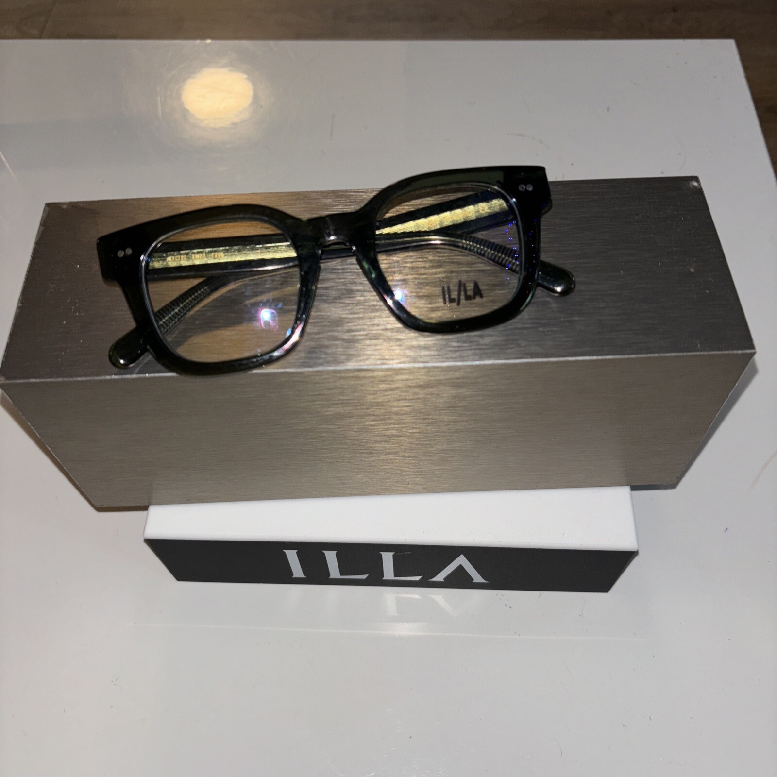 ILLA MARIO EYEGLASSES FRAMES ONLY/ MADE IN ITALY ENZO LIGHT GREEN ...