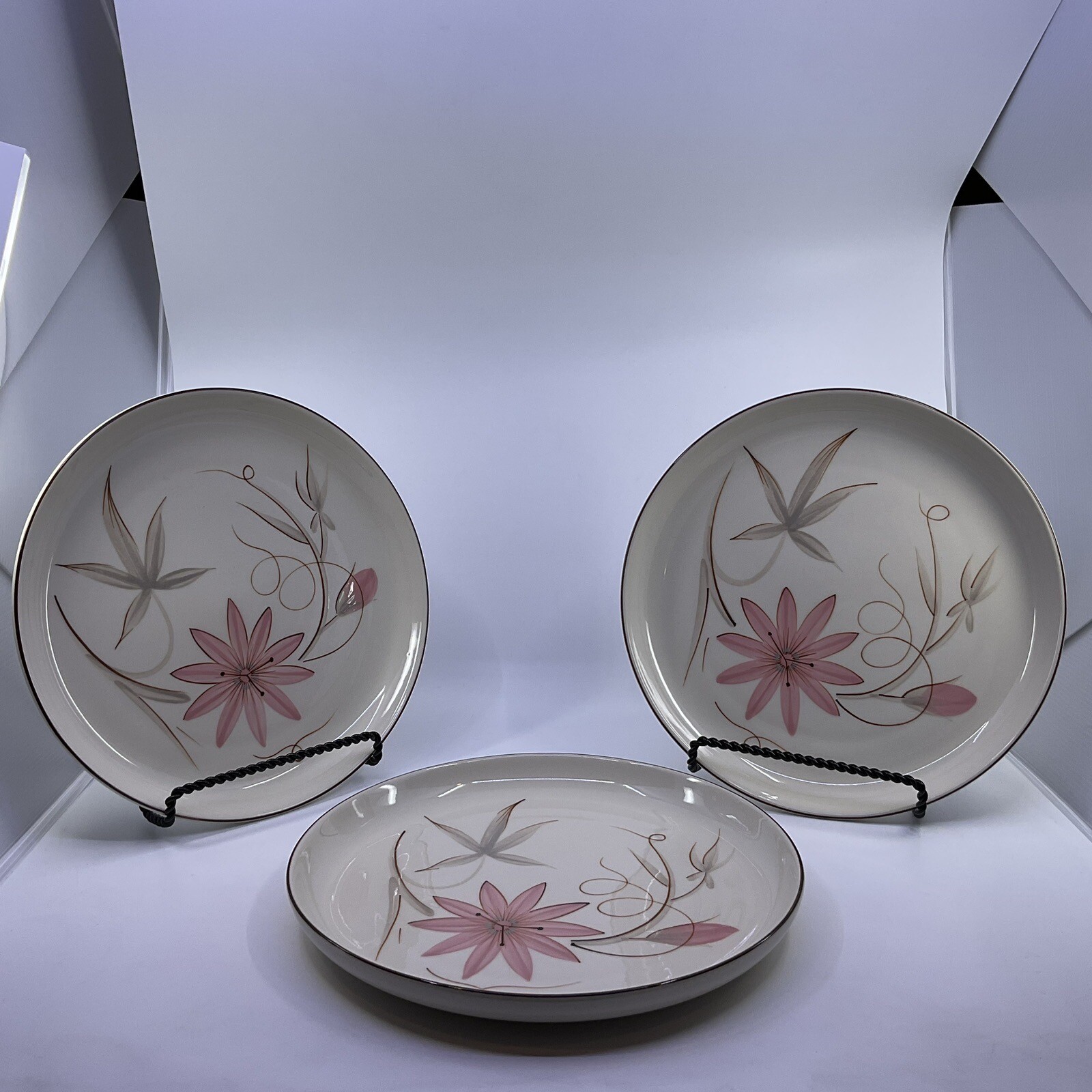 Set Of 3 Winfield China Pottery Passion Flower 10 1/8” Dinner Plates | eBay