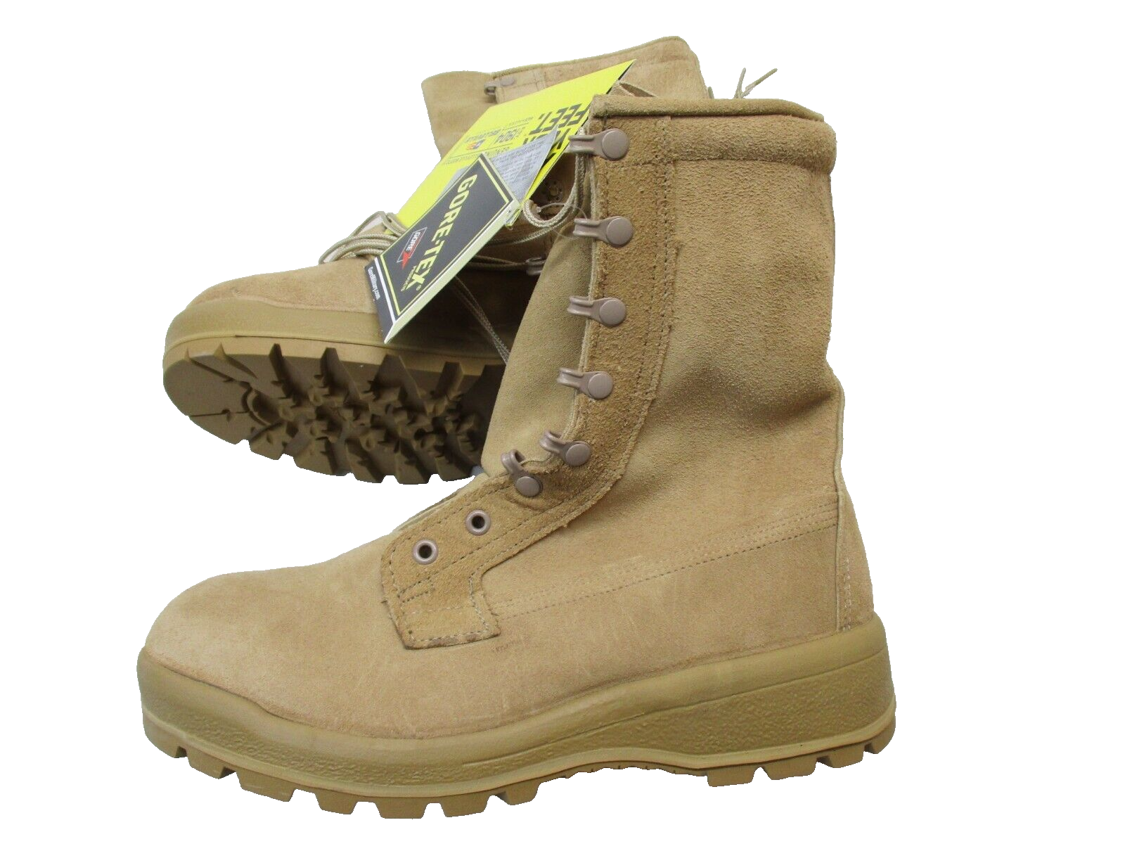 NOS US ARMY DESERT TAN COLD/WET WEATHER COMBAT BOOTS MILITARY ...