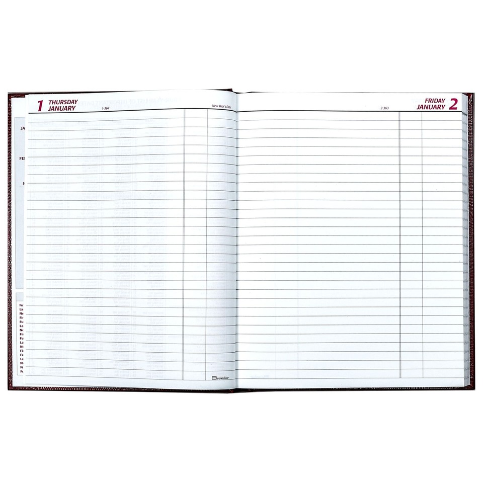 2026 Brownline C550.RED Daily Planner, Hard Cover, 10 x 7-7/8" | eBay
