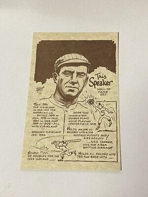 1977 Bob Parker Tris Speaker | eBay