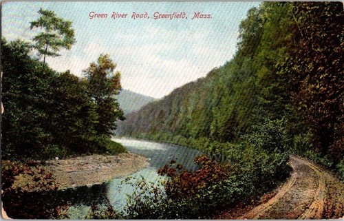 Greenfield MA-Massachusetts Green River Road 1907 Antique Postcard | eBay