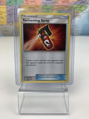 SHIPS SAME DAY Pokemon Card MP Tormenting Spray 125/147 Trainer Item ...