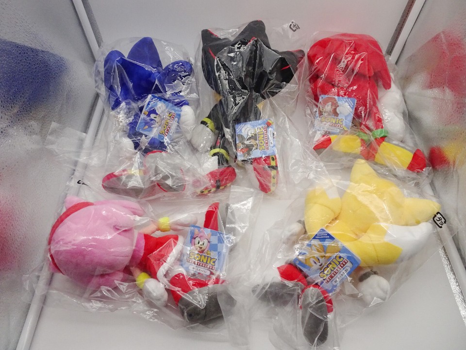 SEGA Sonic 5 Set Plush Doll SONIC THE HEDGEHOG ALL STAR COLLECTION ...