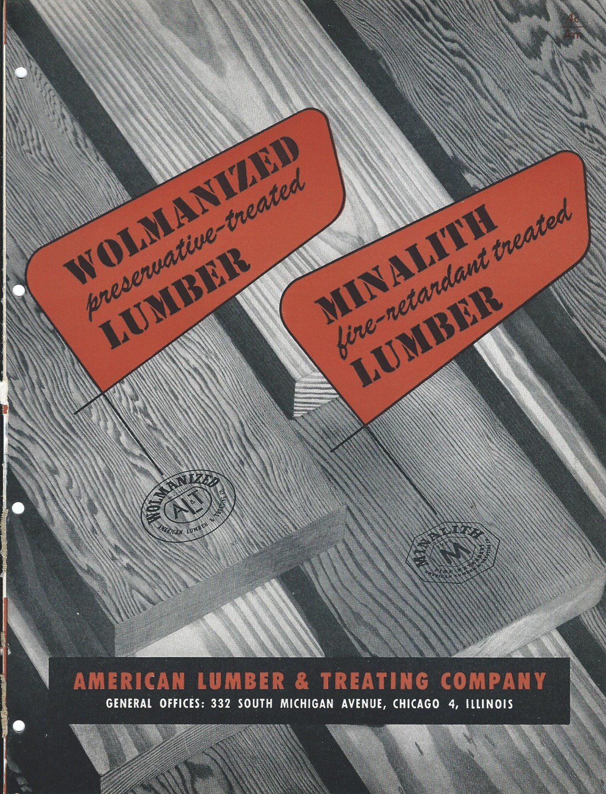 MRO Brochure - American Lumber - Wolmanized Minalith Treated - c1952 ...