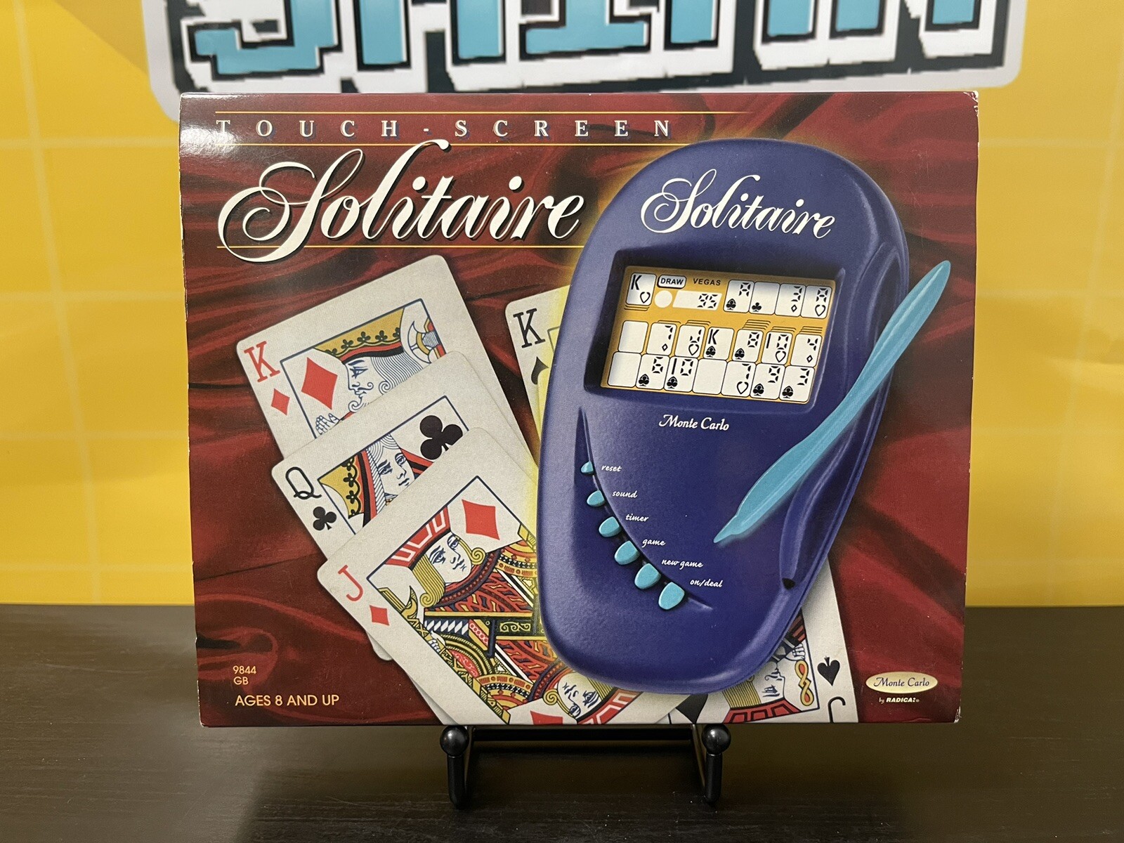 RADICA Solitaire Hand Held Game Touch Screen Stylus Box Works Monte ...