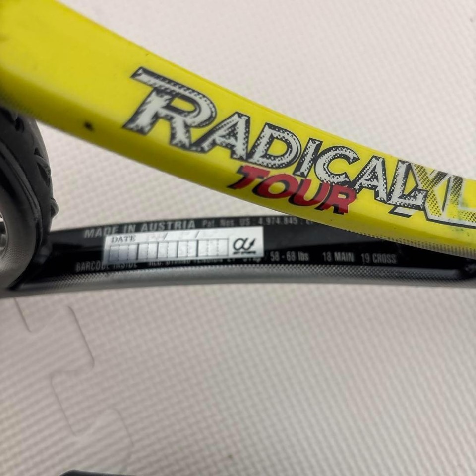 HEAD Agassi Radical Tour XL Tennis Racket 107 sqft used, replace grip ...