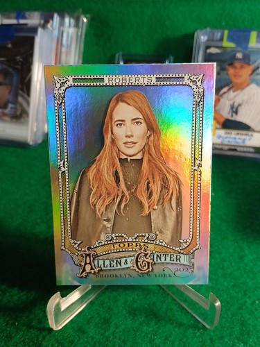2025 Topps Baseball Allen & Ginter Emma Roberts Silver Portrait #286 ...