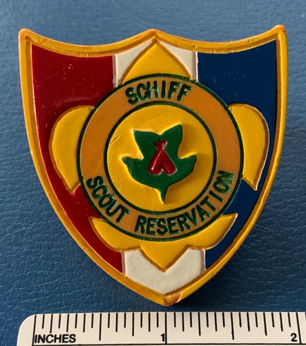 Vintage SCHIFF RESERVATION Boy Scout Hand-Painted Neal NECKERCHIEF ...