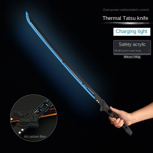 DIY Cyberpunk 2077 Thermal Katana Samurai Blade Functional LED Adult ...