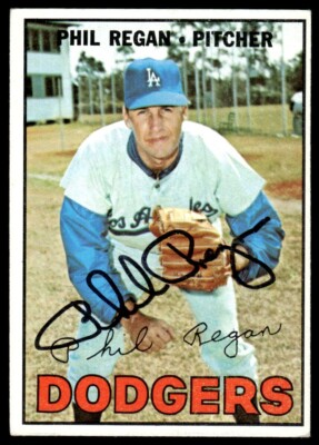 1967 Topps Baseball Phil Regan Auto Los Angeles Dodgers #130 Signed | eBay