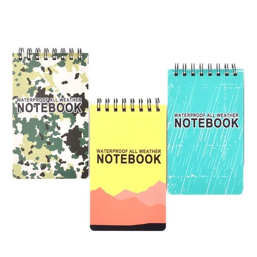 Waterproof All Weather Notebook Outdoor Note Pad Practical Top-Spiral ...
