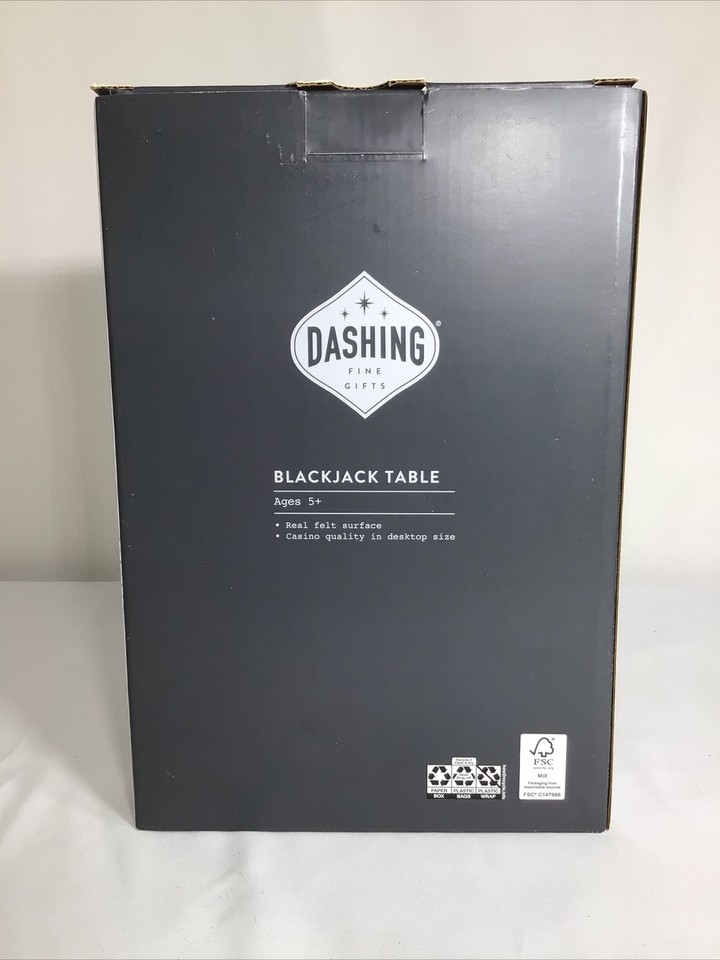 Mini Blackjack Table Set Dashing Fine Gifts Travel Game | eBay