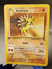 Pokémon TCG Sandslash Fossil 41/62 Regular 1st Edition Uncommon for ...