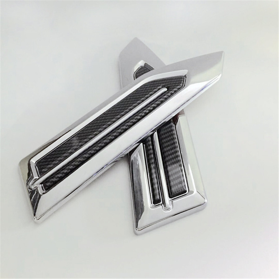 Car Side Air Flow Vent Shark Grilles Fender Stickers Door Wing Cover ...