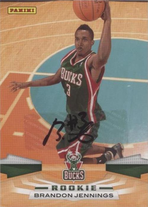 2009-10 Panini - Rookie Brandon Jennings #310 Inscriptions (AU, RC) for ...