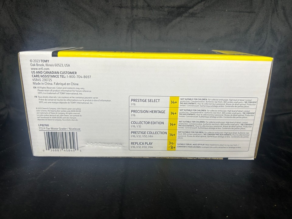 NEW John Deere ERTL 1/50 772 Prestige Collection Die Cast Replica ...