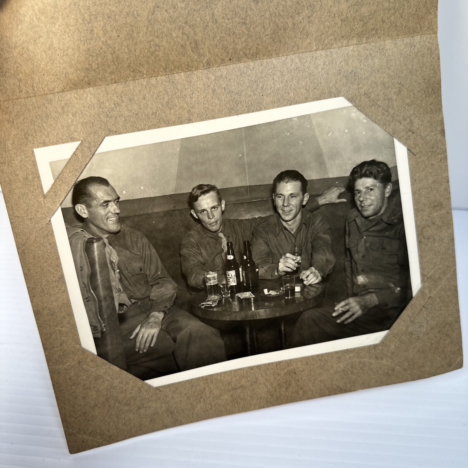 WW2 Era Photo of Soldiers Drinking a Few Beers Golden Tavern Sacramento ...