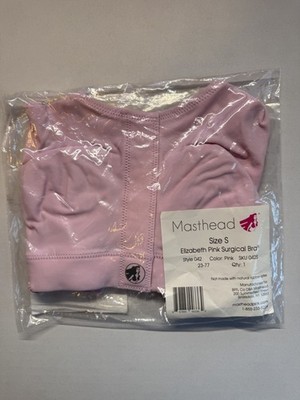 Masthead Elizabeth Pink Surgical Bra Size Medium Front Closure ...