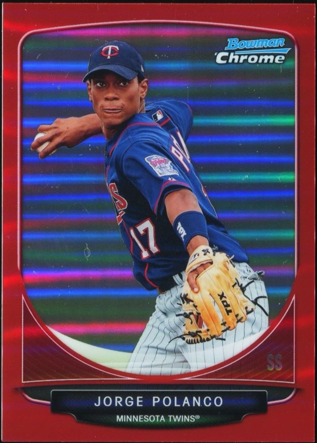 2013 Bowman Chrome - Prospects Jorge Polanco #BCP212 Red Refractor /5 ...