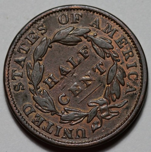 1834 Classic Head Half Cent - Damage - US 1/2c Copper Coin | eBay
