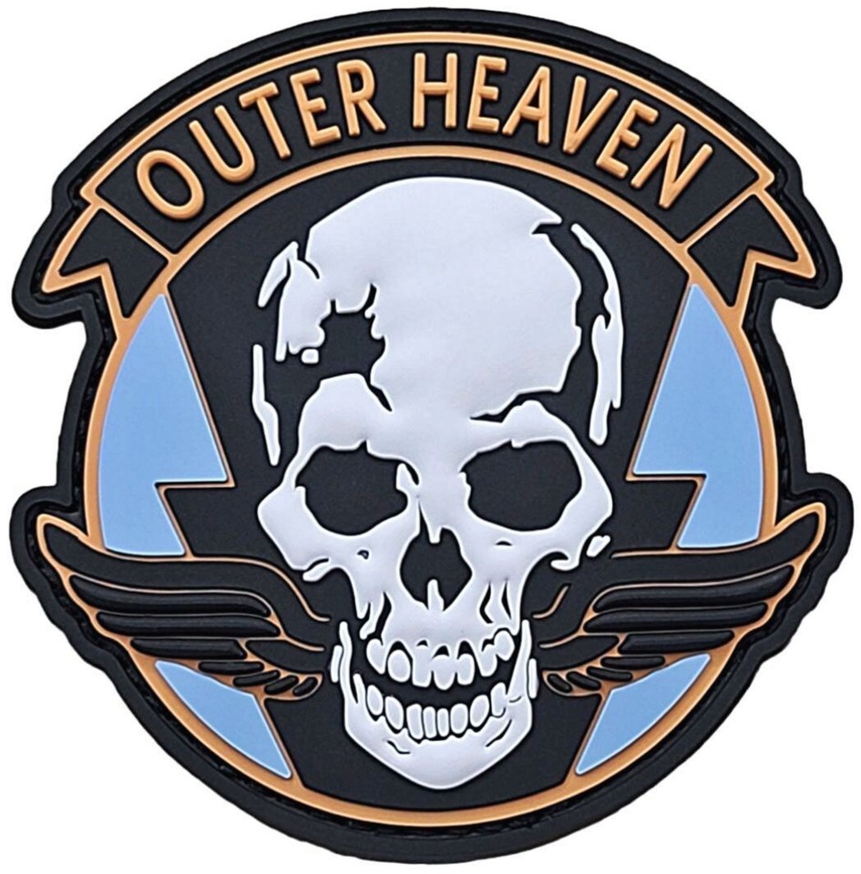 Metal Gear Solid Outer Heaven Phantom Pain 3D PVC RUBBER PATCH | 2PC ...