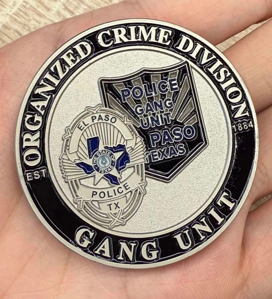 EL PASO POLICE CRIME DIVISION GANG UNIT CHALLENGE COIN | eBay
