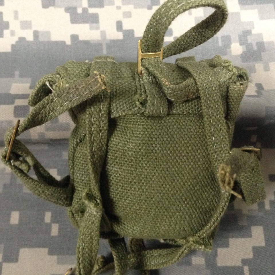 Vintage GI Joe 1964 Soldier Green Heavy Weave Field Backpack Hasbro | eBay