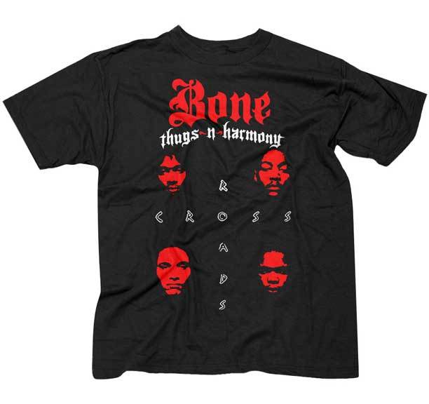 Bone Thugs N Harmony Cross Roads Music Hip Hop Black Adult Mens Tee ...