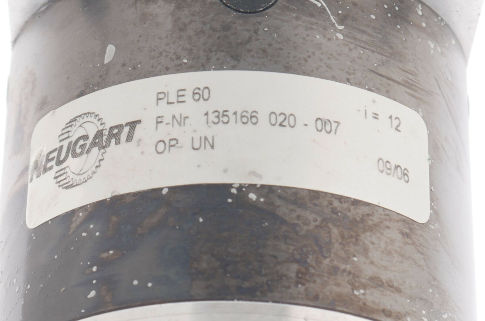 NEUGART PLE 60 PLE60 135166 020-007 I = 12 | eBay